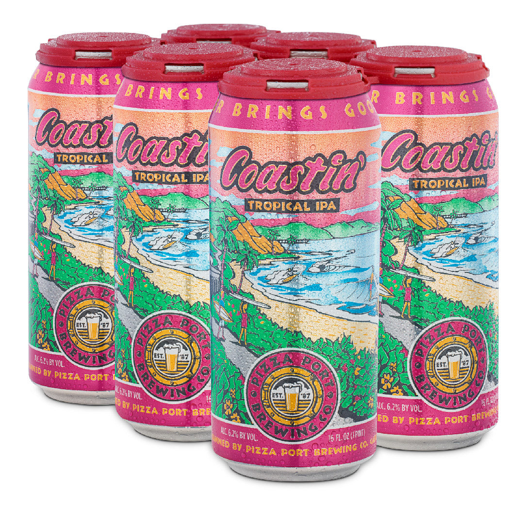 Coastin' Tropical IPA 6-Pack – Pizza Port Brewing Company